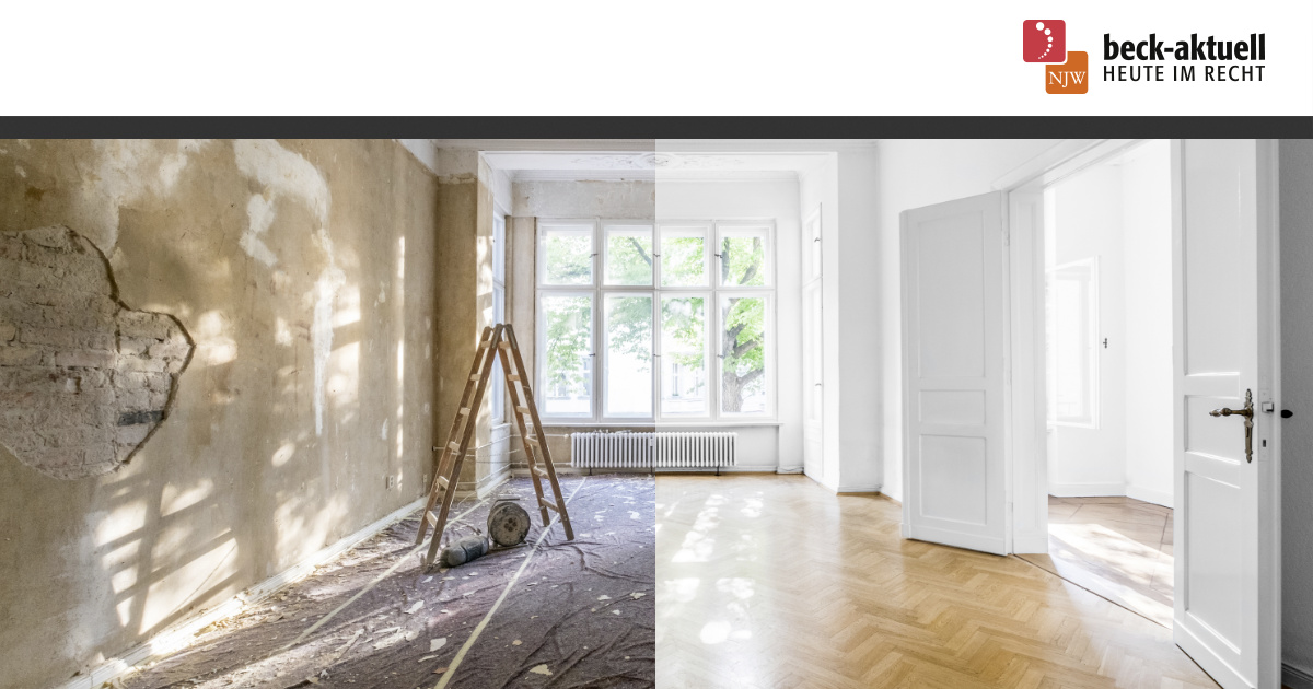 : Wann eine Wohnung "umfassend" modernisiert ist | beck-aktuell