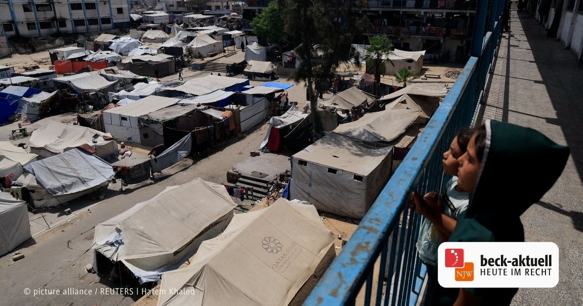 Gutachten: Israel muss UN-Hilfe im Gazastreifen zulassen | beck-aktuell